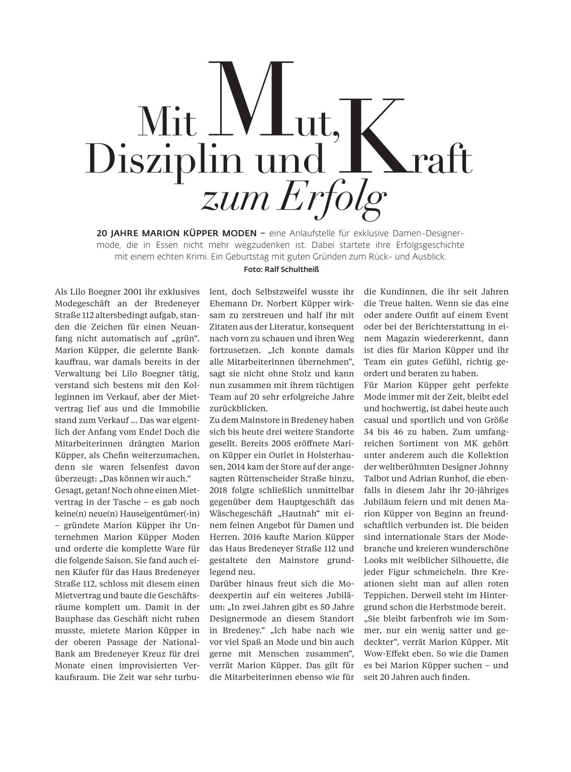 Exklusive Mode und ausgewählte Fashion - Marion Küpper Moden